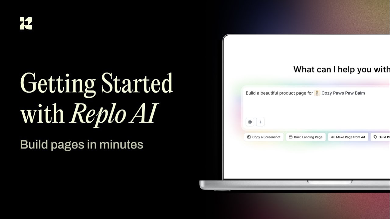 Getting Started with Replo AI — Build Pages in Minutes - YouTube