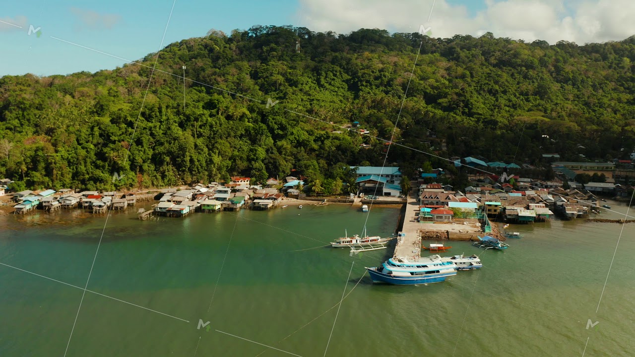 City and port on Balabac Island, Palawan, Philippines. - YouTube