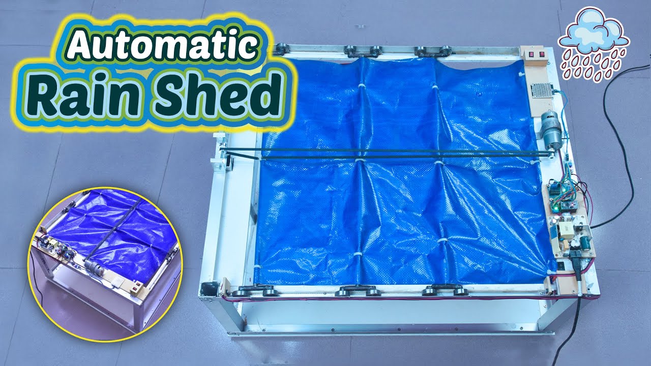 Automatic Rain Shed | বৃষ্টি পড়লেই বন্ধ হবে ছাদের চালা | ZerOne ...