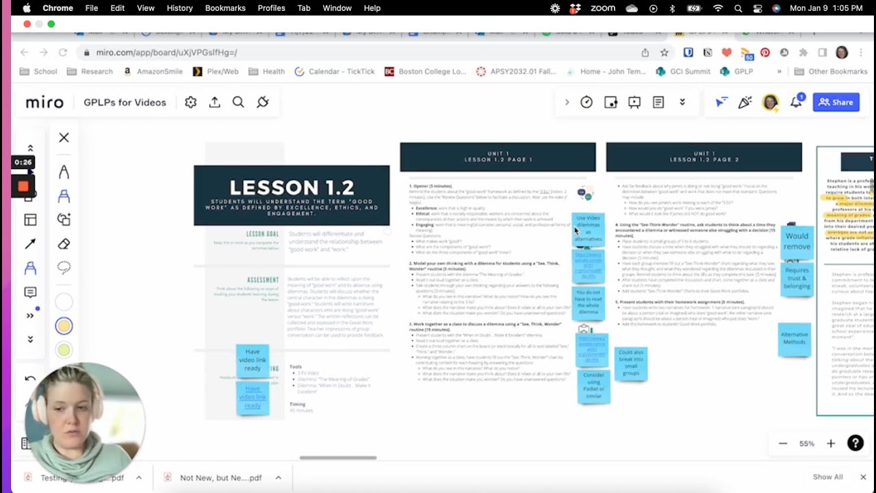 The Good Project Lesson Plans: Lesson 1.2 Walkthrough - YouTube