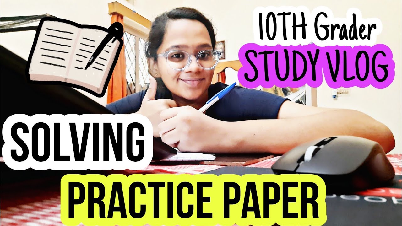 Study Vlog|Class 10TH|Practice Paper's|Solving English Practice Paper ...