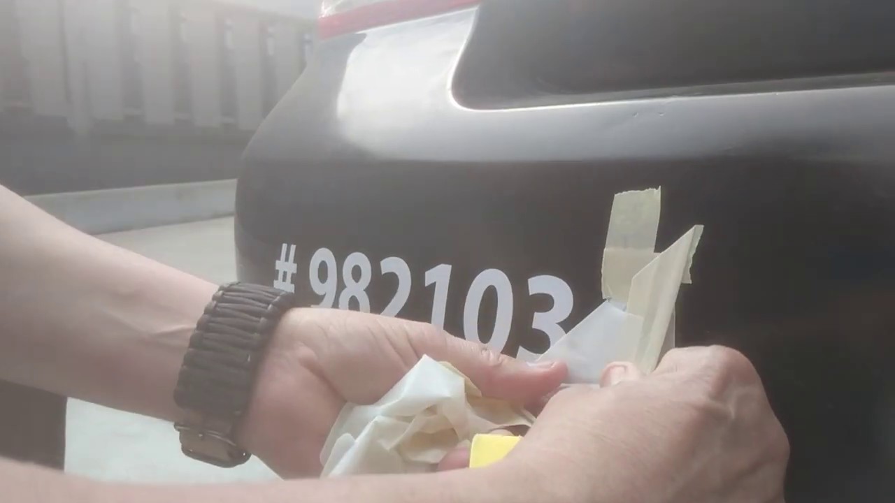 How To - Install a License Number to a Vehicle Bumper - YouTube