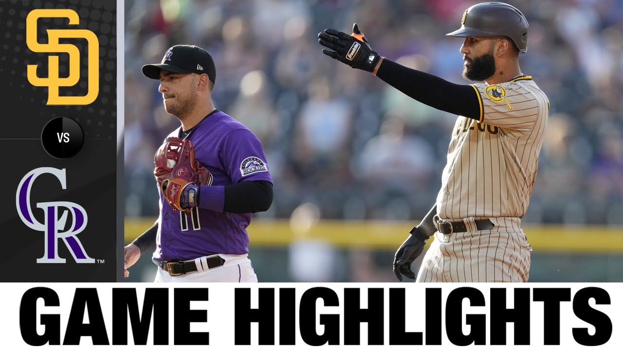 Padres vs. Rockies Game Highlights (7/11/22) | MLB Highlights - YouTube