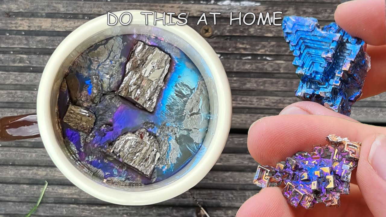 Color changing Bismuth and making its crystals at home! Chemical ...