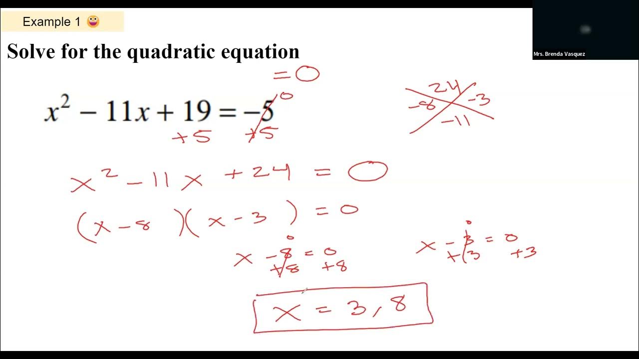 Lesson #13 - Solving Quadratic Equations by Factoring a=1 - YouTube