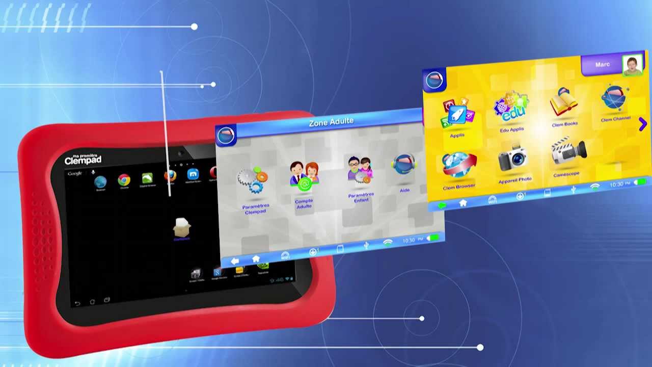 Tablettes pour enfants : Clempad et Ma première Clempad de Clementoni ...