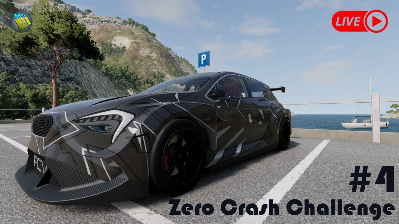 Zero Crash Challenge #4 Shorts Live @Mr.EiOfficial | BeamNG.drive - YouTube