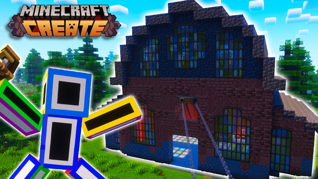 I Built a HUGE Power Plant in Minecraft Create! |SBN #4 - YouTube