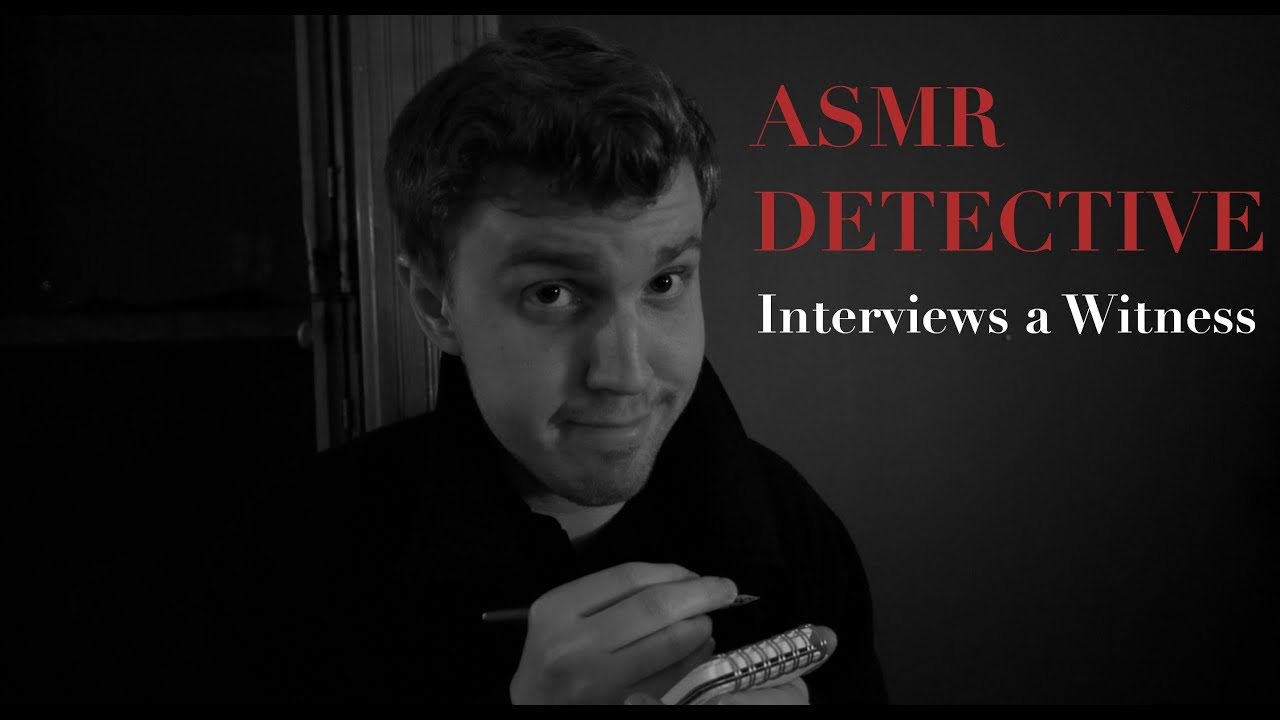 ASMR | Detective Roleplay 👀🔎 Private Investigator Interviews a Witness ...