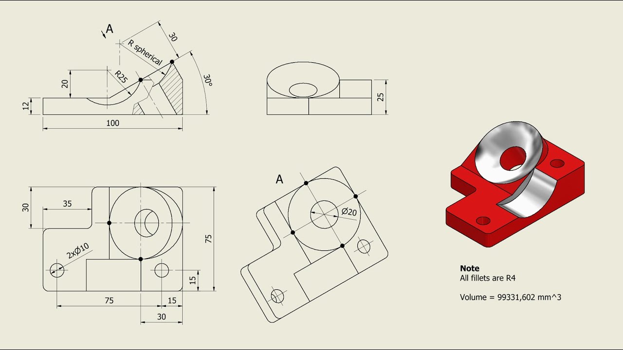Tutorial Inventor - 448 SUPPORT SOLE - YouTube