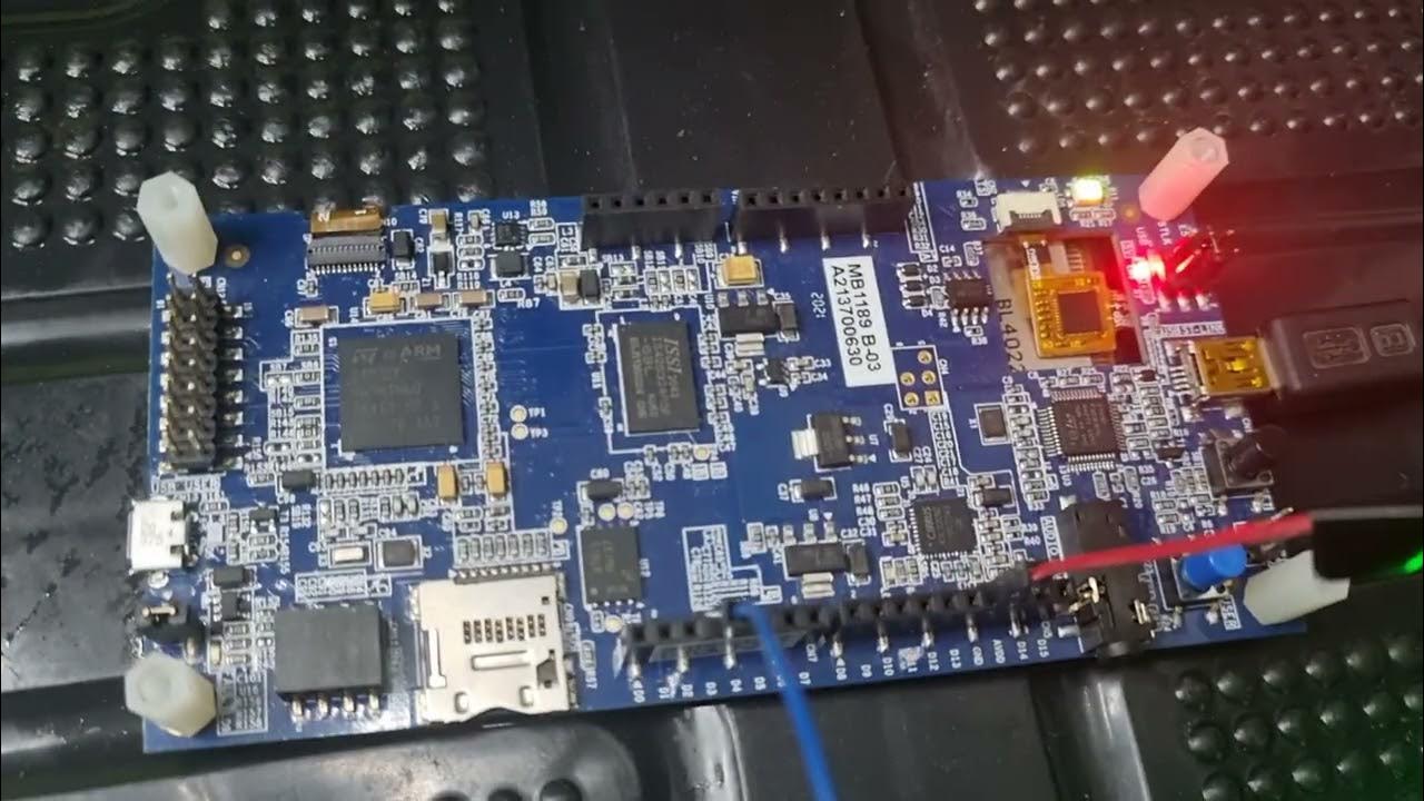 blink led in stm32f469 disco kit using Rust - YouTube