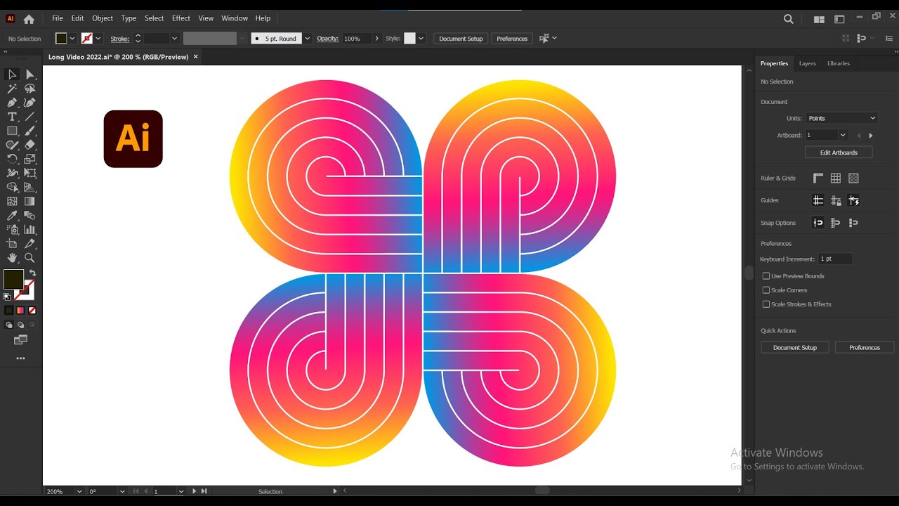 Illustrator Beginner Tutorial: Logo Loop Design - YouTube