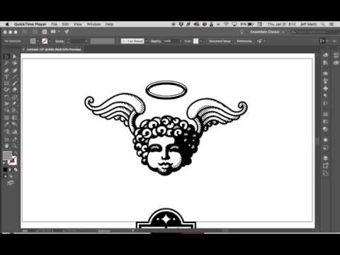 line pattern crosshatching with Adobe Illustrator - YouTube