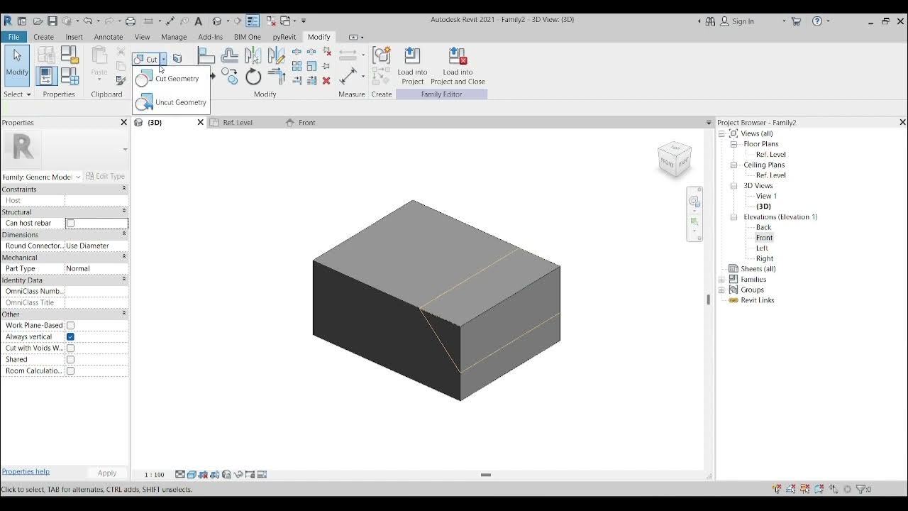 2 ways to use Void form in Revit Family - YouTube