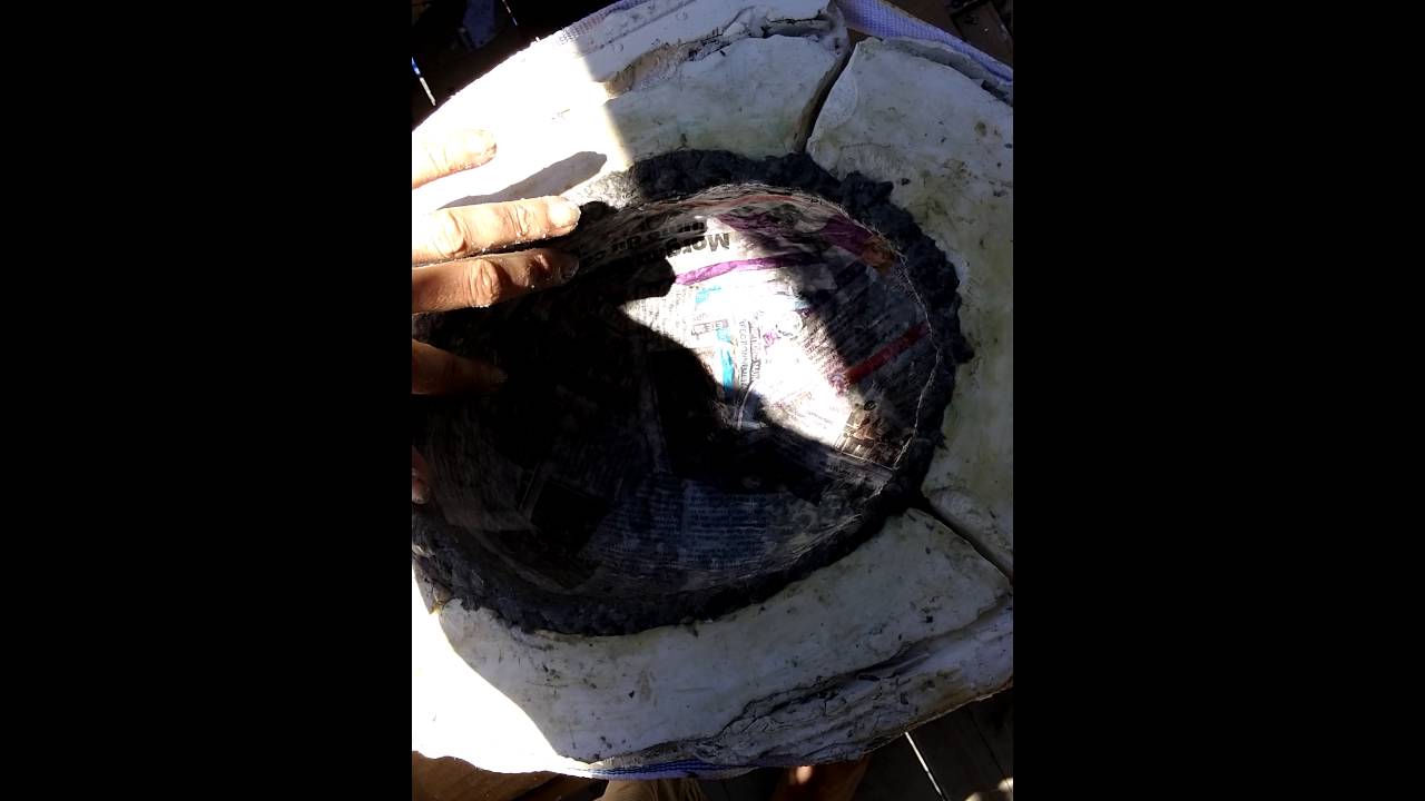 Moulage pâte de papier - YouTube