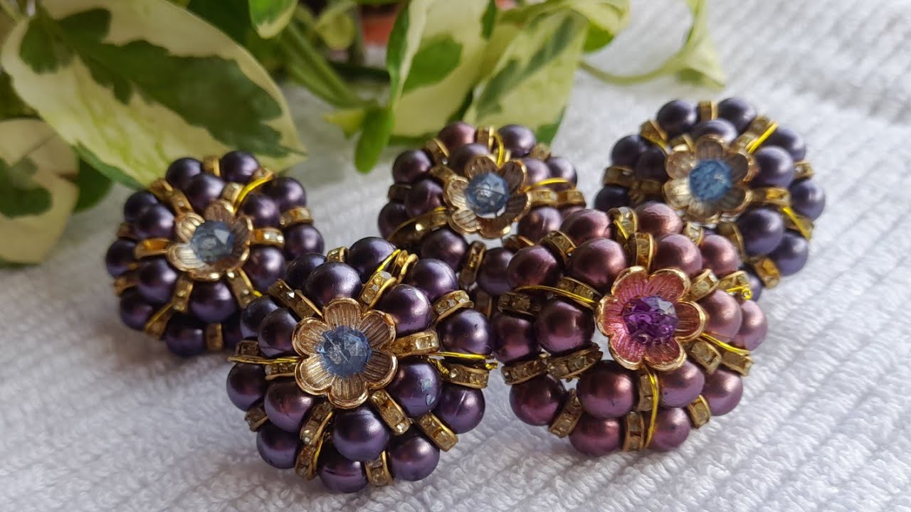 How To Make Purple Moti 😊 Flowers Work For Women's business ...