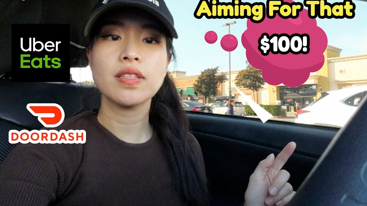 Aiming for $100! Food Delivery And Shop and Deliver Uber Eats Ride ...