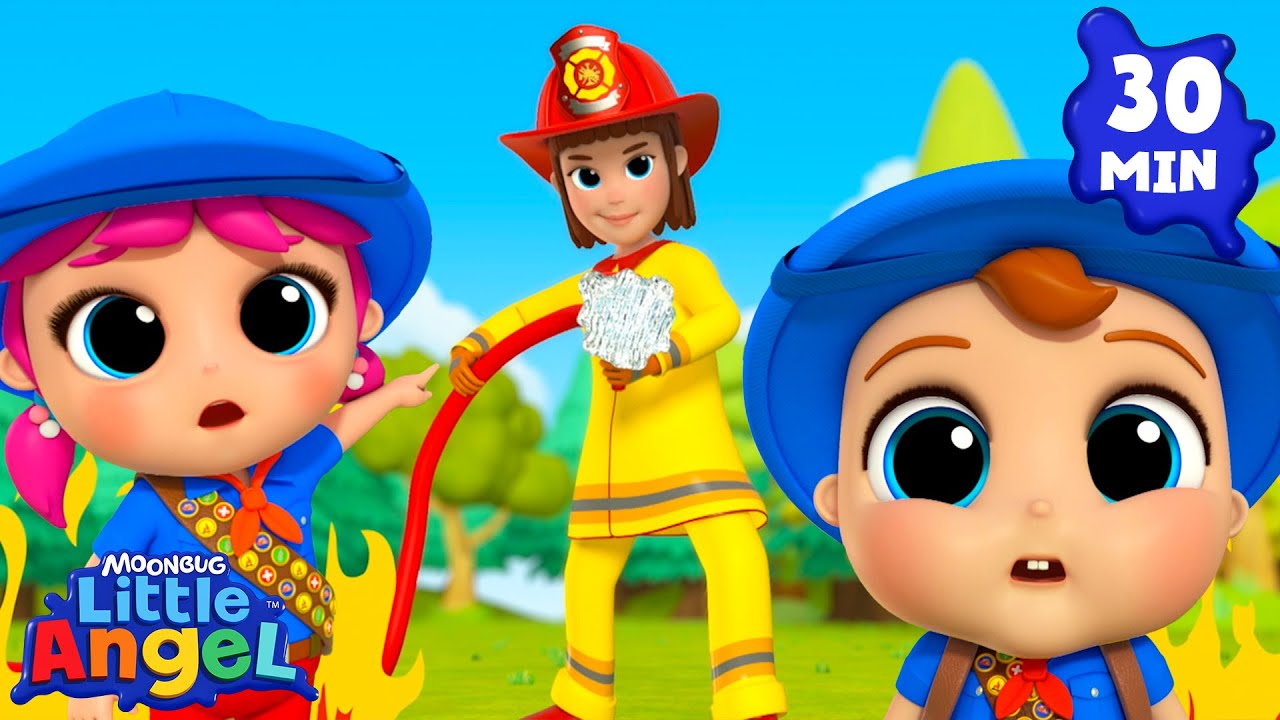 Camping Fun & Firefighter Play! | Rescue Heroes for Kids! | Little ...