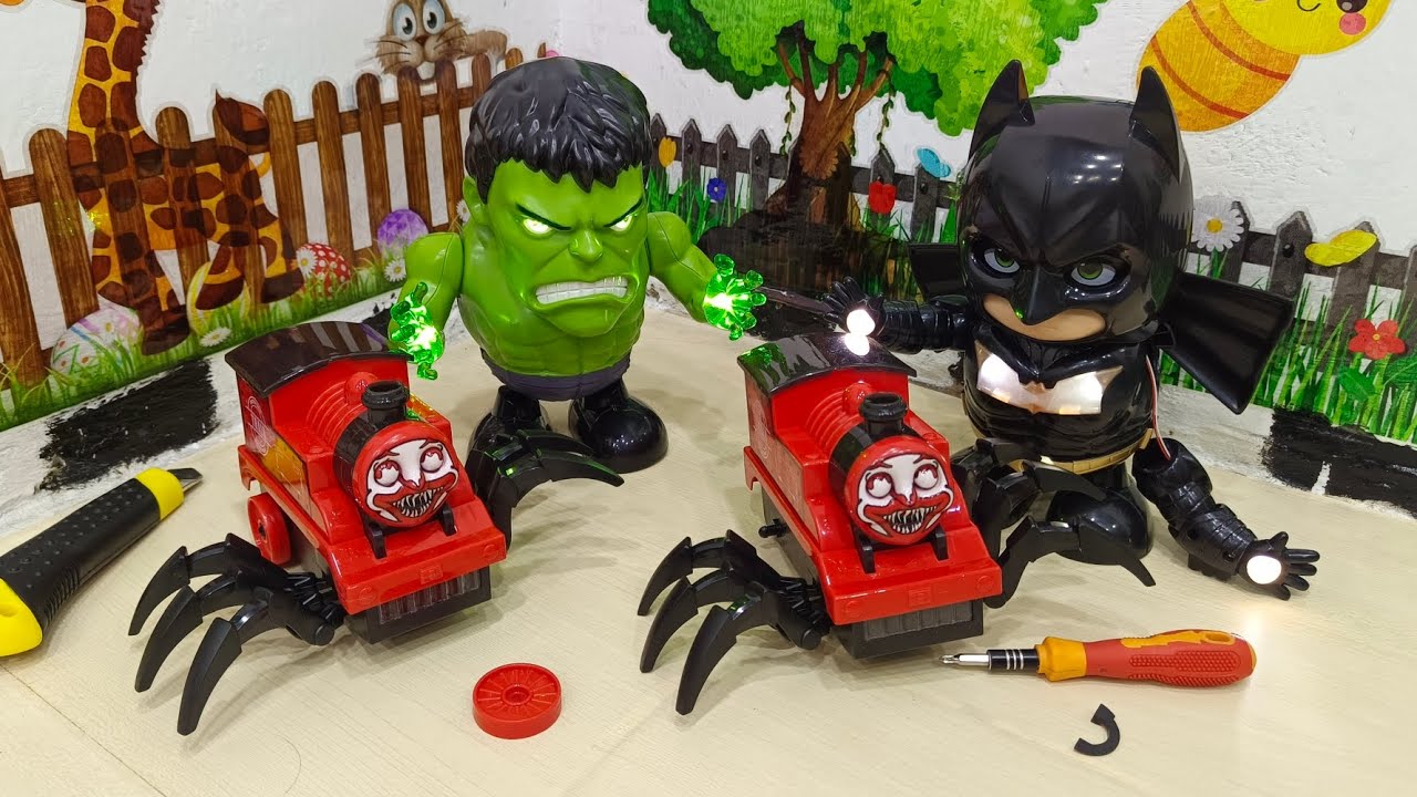 Unboxing Kereta Hantu Choo Choo Charles Rusak, Robot Batman Rusak Dan ...
