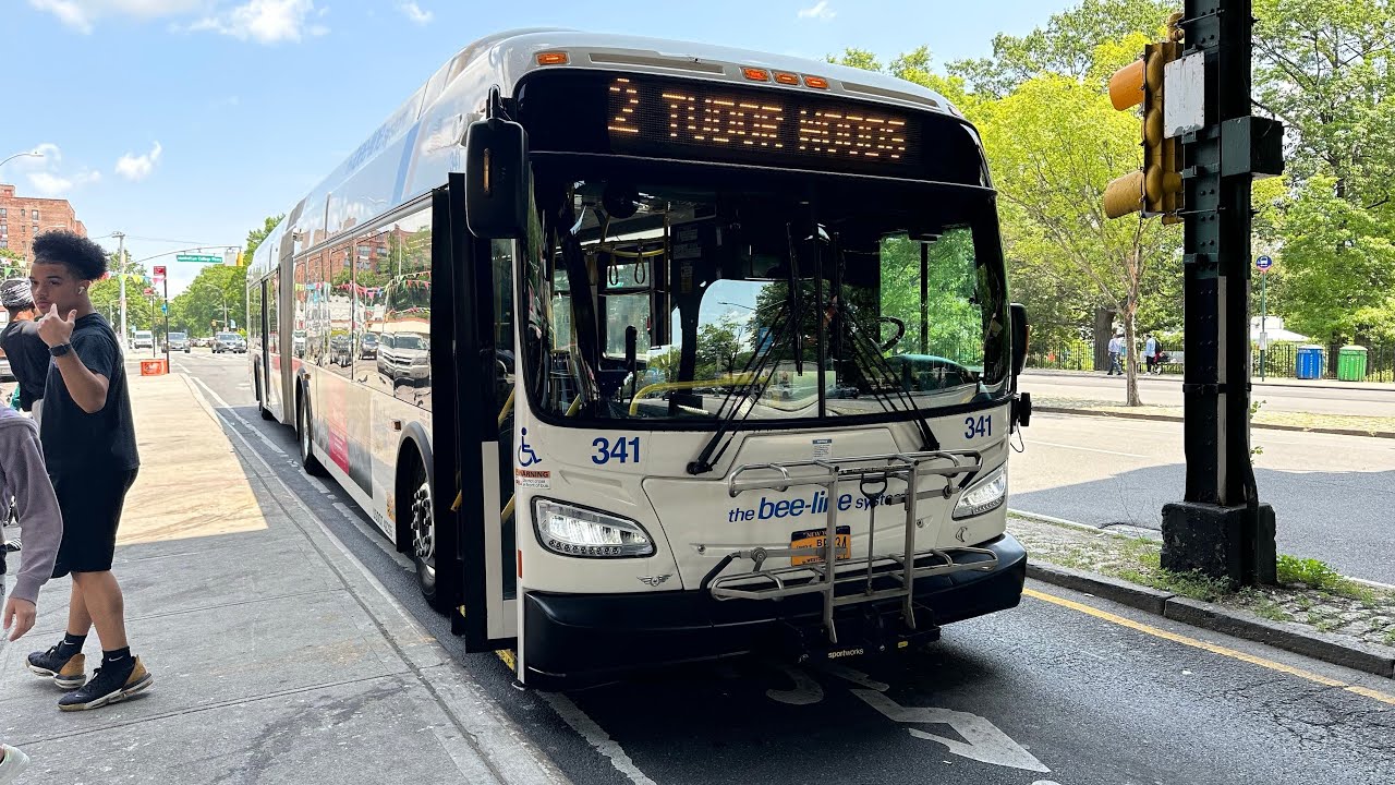 The Bee-Line System: 2019 New Flyer XDE60 #341 quick onboard on route 1 ...
