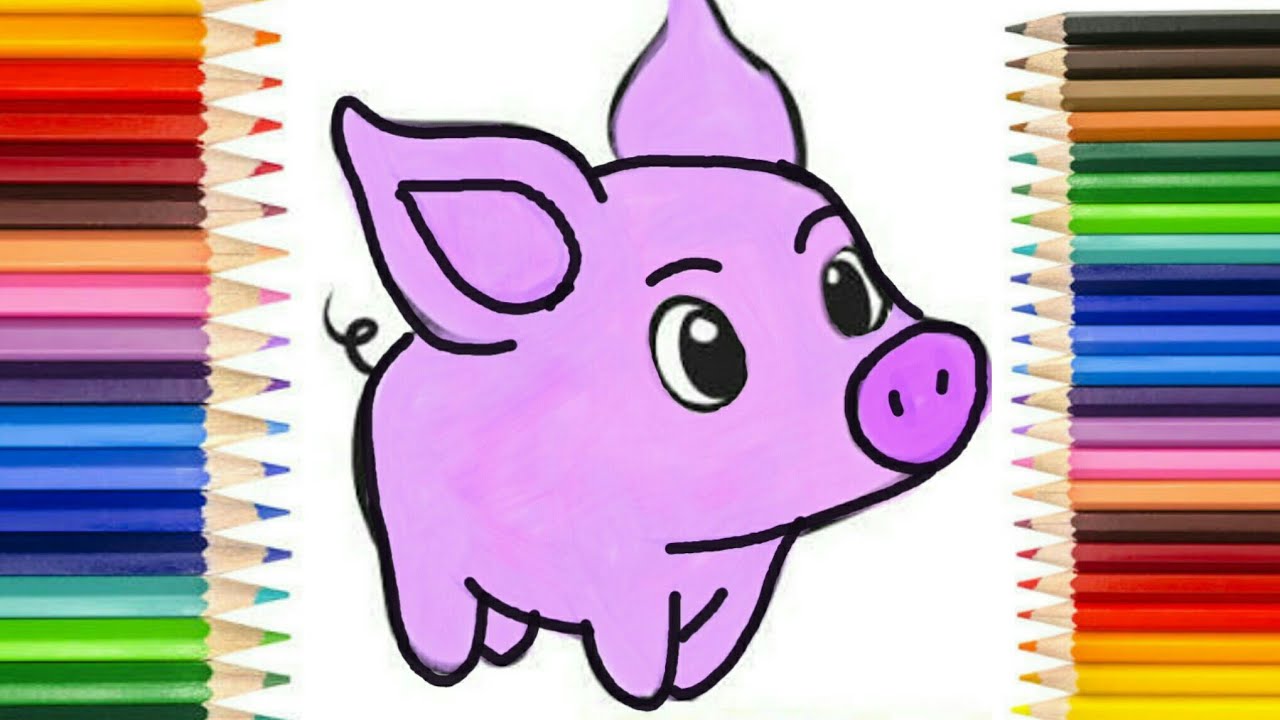 learn to fill colour on picture for kids and toddler - YouTube