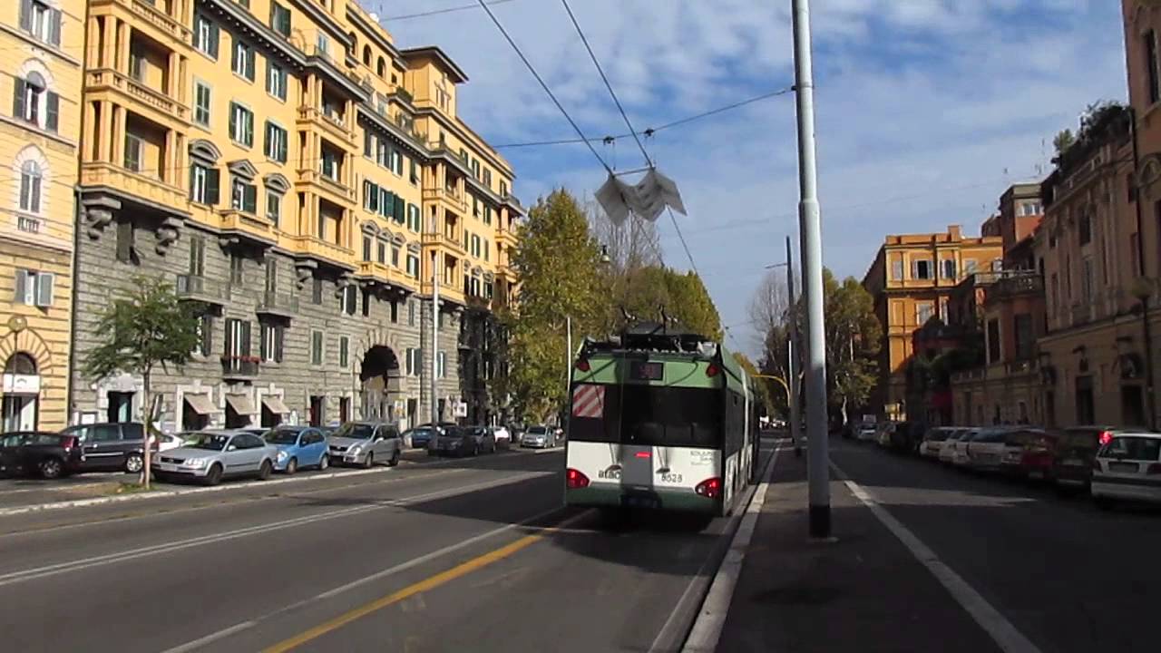 Roma: Via Nomentana (Porta Pia - Regina Margherita). Trolleybus no ...