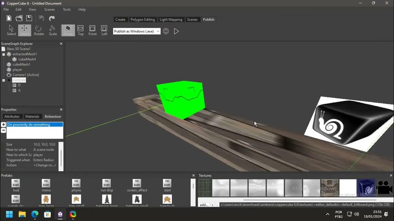 girar inimigo 2d coppercube - YouTube