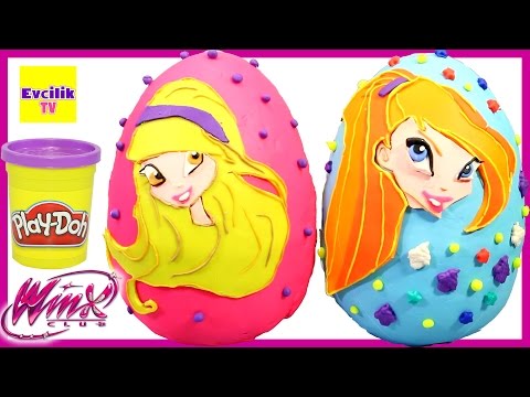 Winx Stella ve Winx Bloom | Sürpriz Yumurta Oyun Hamuru Videoları 2 | Evcilik TV