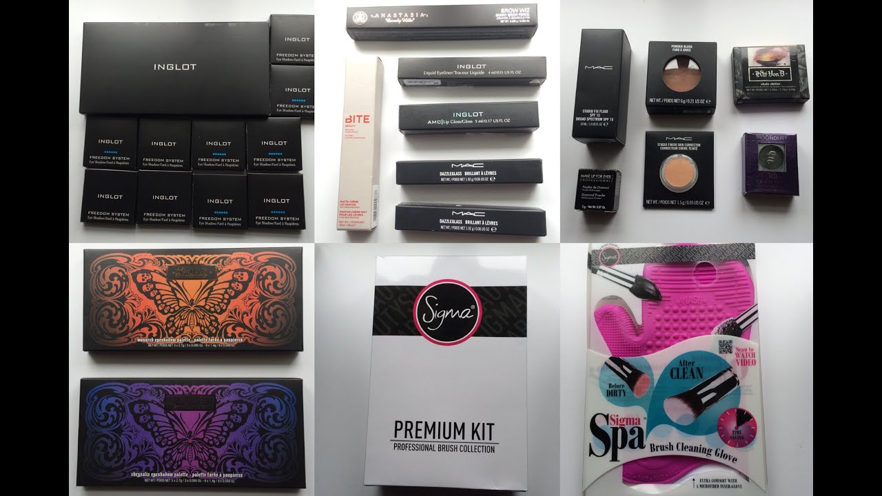 USA Makeup Haul! Sephora, MAC, Inglot, Sigma, MUFE - YouTube