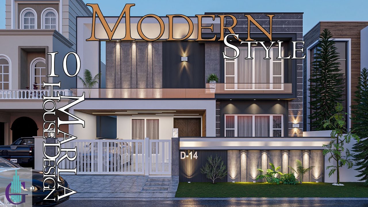 10 Marla House Design | Elevation Design | Layout Plan - YouTube