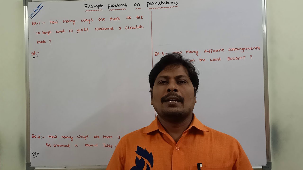 Part 2 Permutations Example Problems On Permutations Examples On Permutation