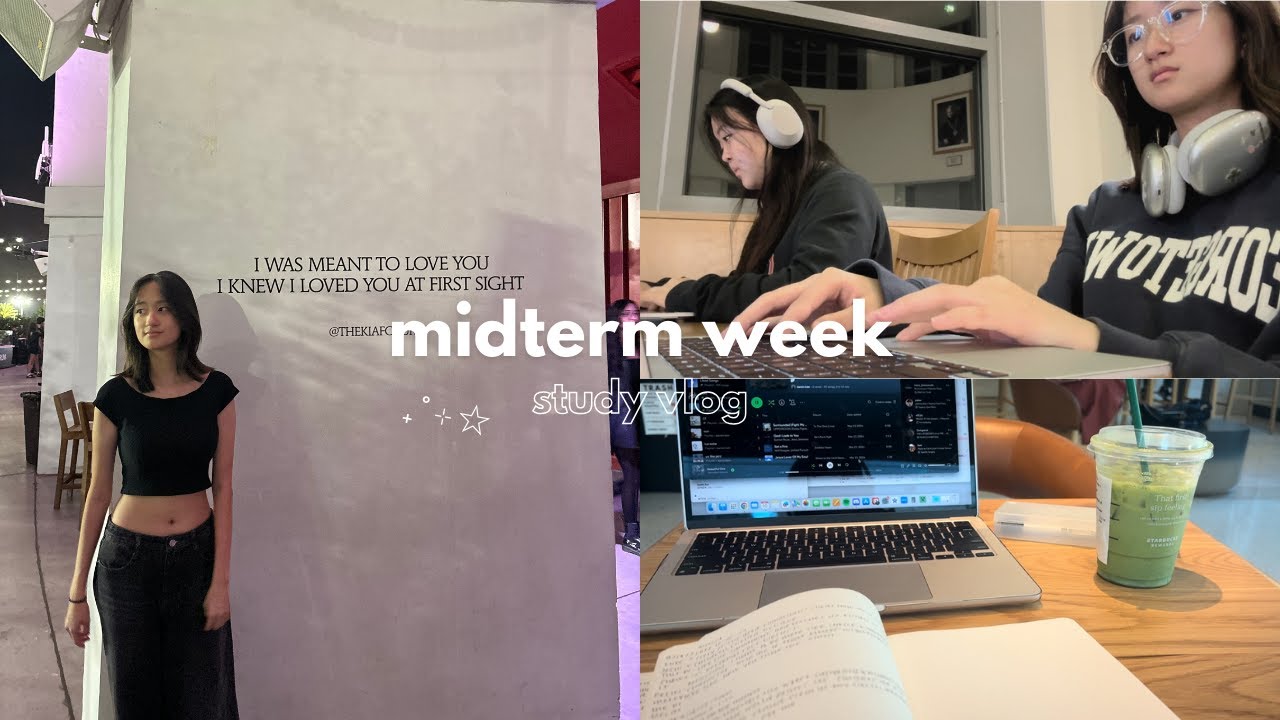 STUDY VLOG: midterm week ִ ࣪ 𖤐 - YouTube