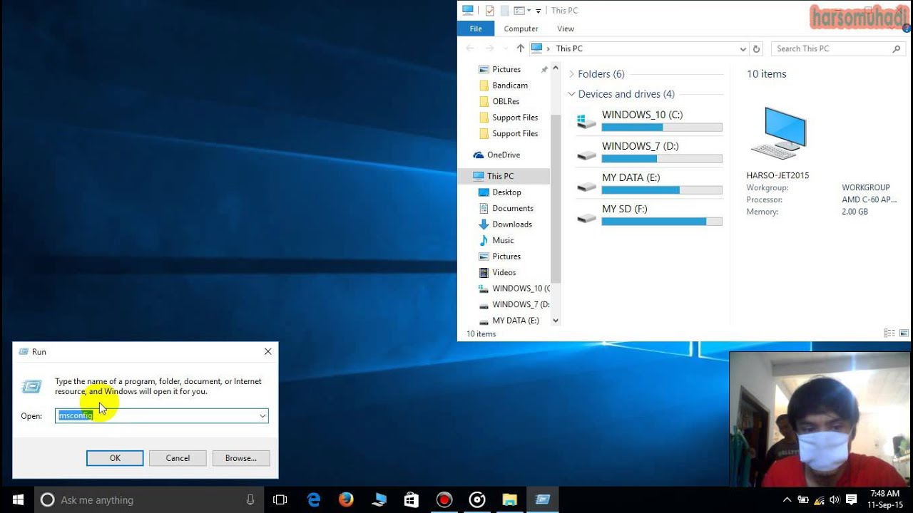 acer ao722 c-60 dual boot (windows 7 & windows 10) - YouTube