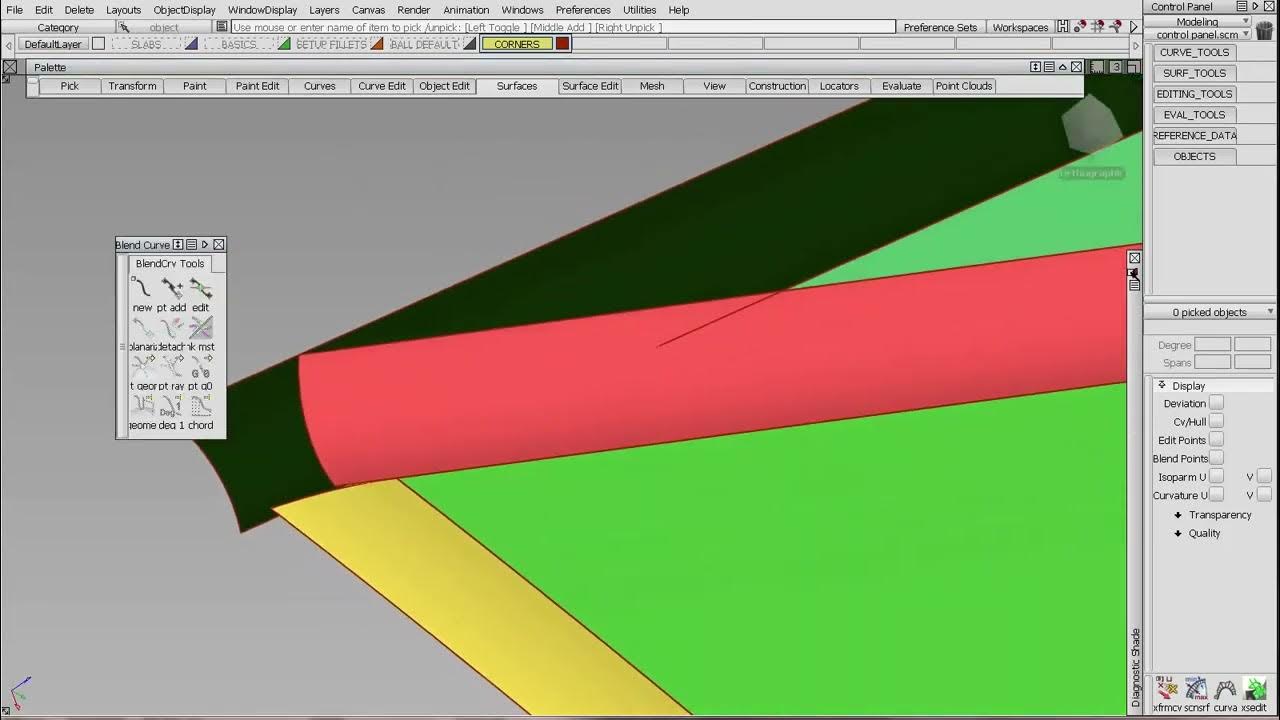 Autodesk Alias A4 16a Ball Corner CLASS-A MODELING TUTORIALS - YouTube