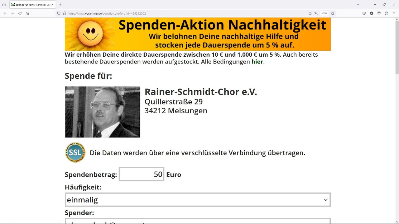 Teil 4: Online-Spendenformular und Charity-SMS - 1.000 € in 100 Tagen sammeln - YouTube