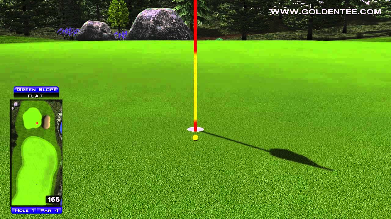 Golden Tee Great Shot on Sparkling Waters! - YouTube