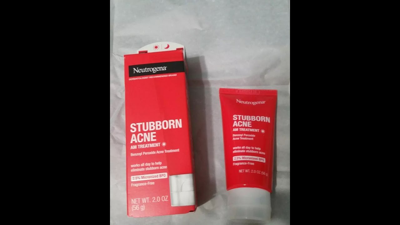 Neutrogena Stubborn Acne AM Treatment - YouTube