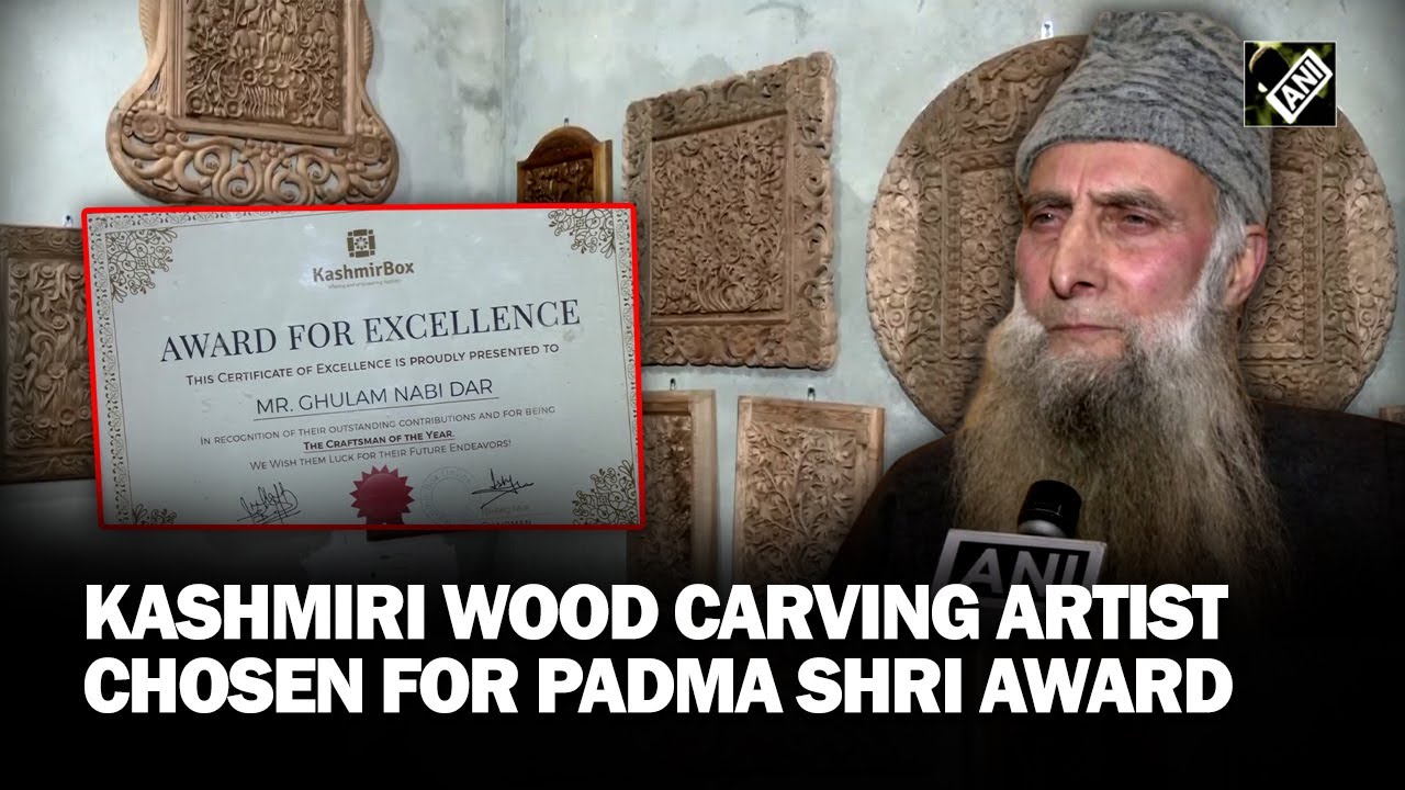 J&K: Wood carving artist Ghulam Nabi Dar chosen for Padma Shri Award ...
