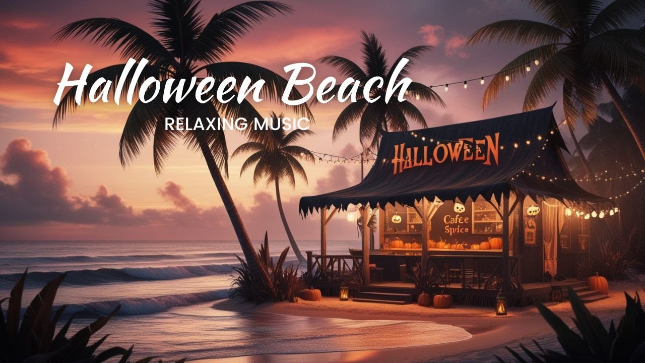 Spooky Beach Jazz | Relaxing Instrumental with a Halloween Twist - YouTube
