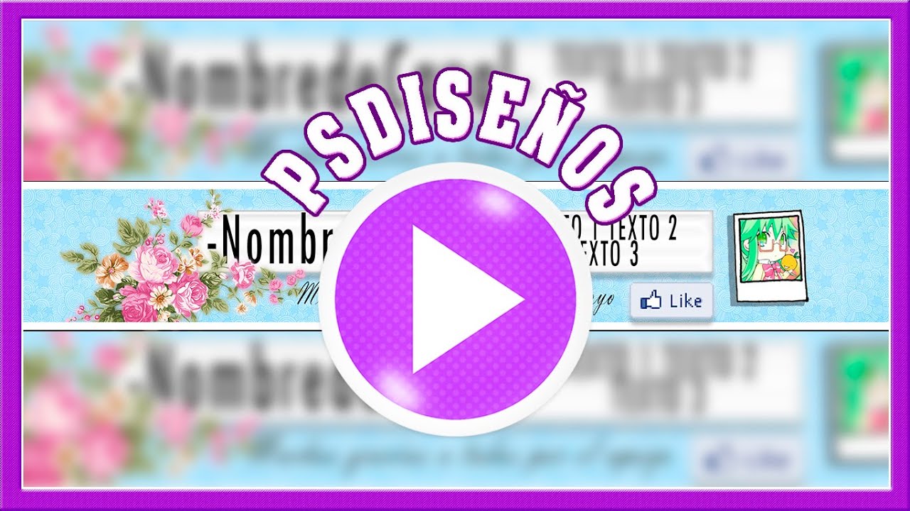 Cute #1 | Banner Editable | (Editable/Photoshop) - YouTube