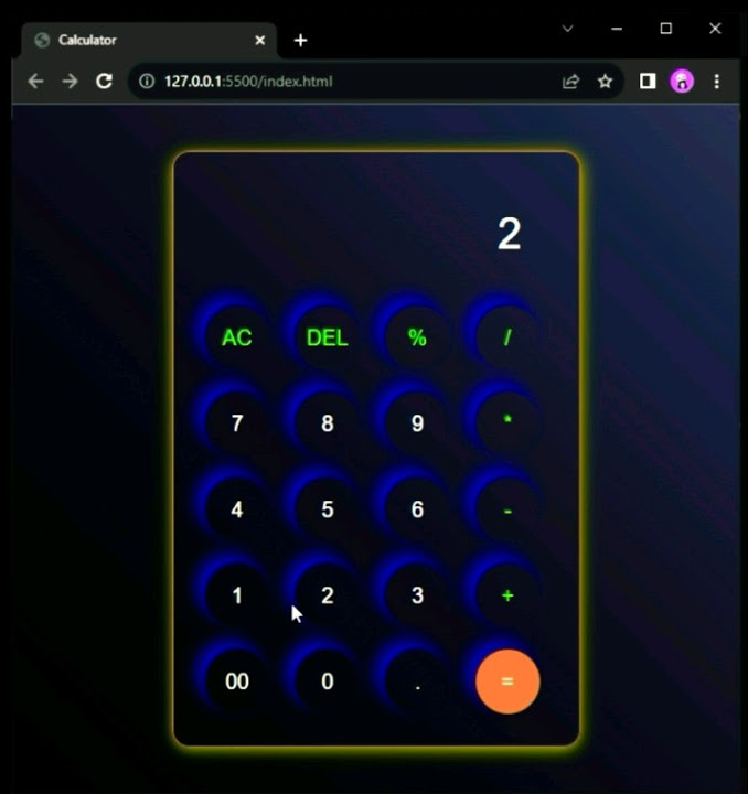 Calculator Project Html Css And Javascript Miniproject Html Css Js Bsc Cs Youtube