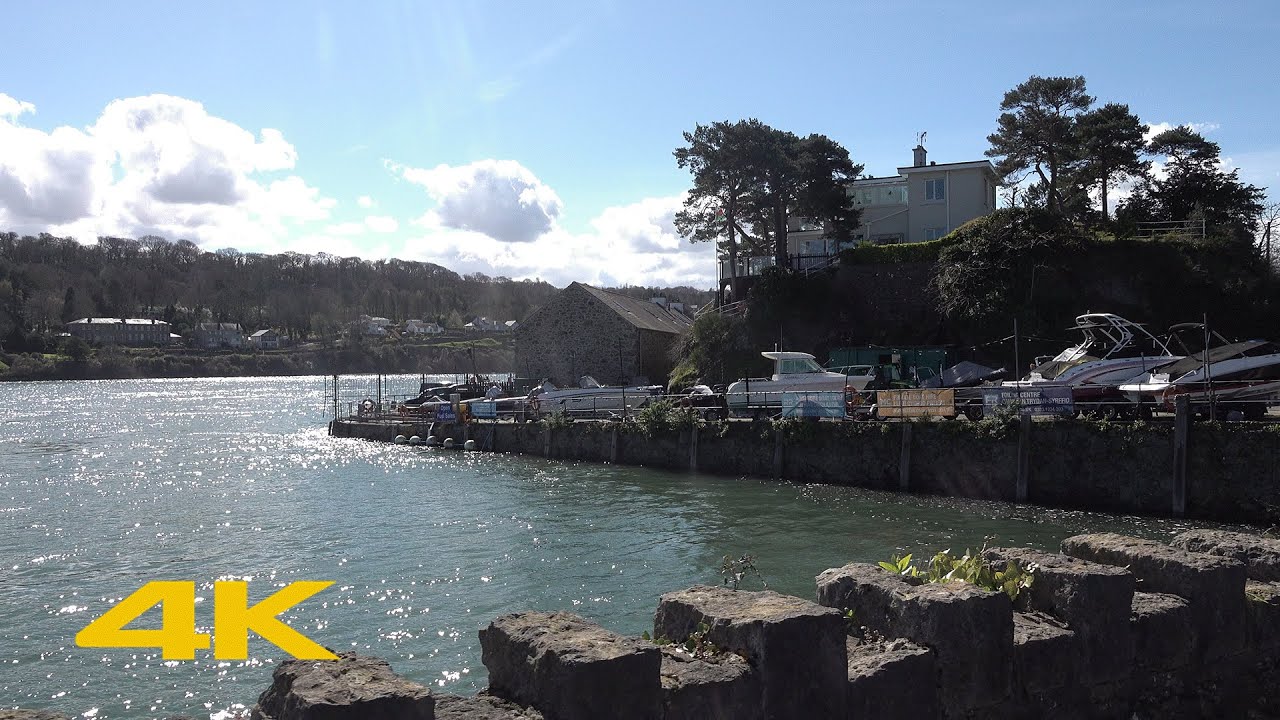 Menai Bridge Walk: Town Centre【4K】 - YouTube