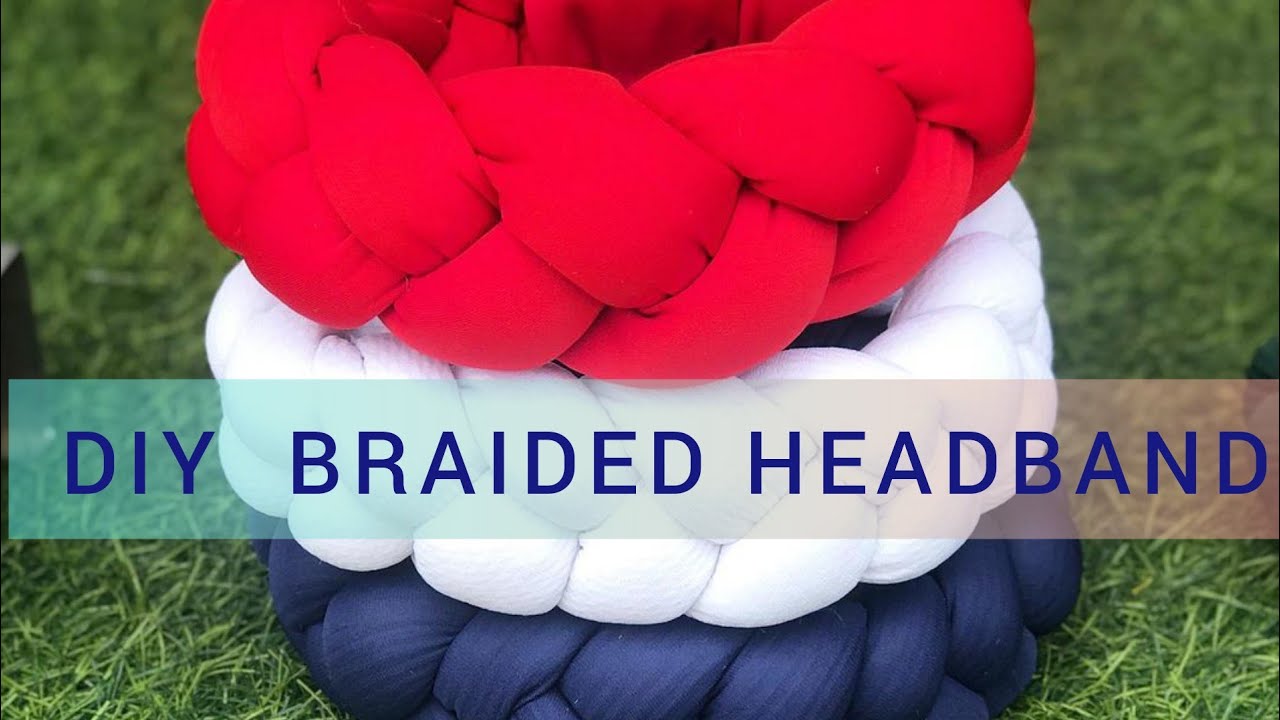 HOW to MAKE BRAIDED HEADBAND easy and detailed / DIY braided headband tutorial #braidedheadband ...
