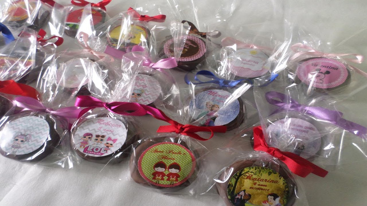 Como Fazer Doces Personalizados para Festa Infantil - YouTube