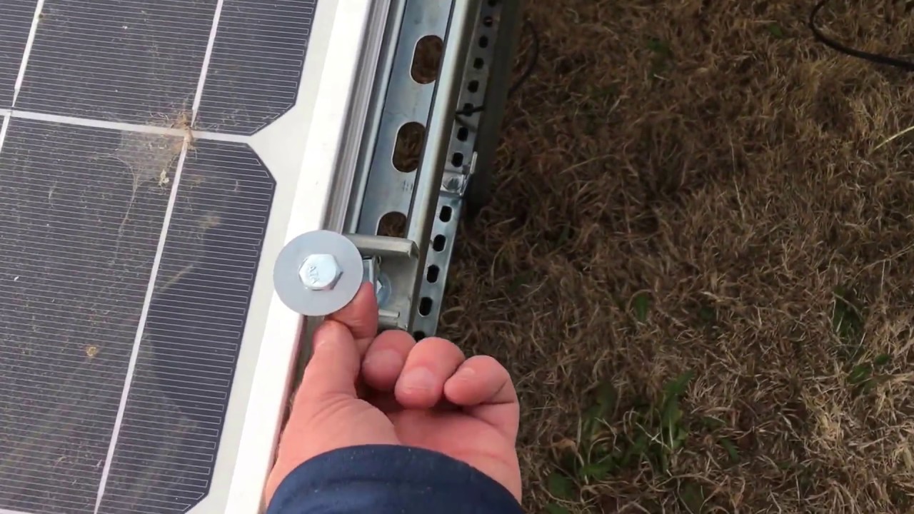 Back to Solar 2017 Part 4 Unistrut Rack - YouTube