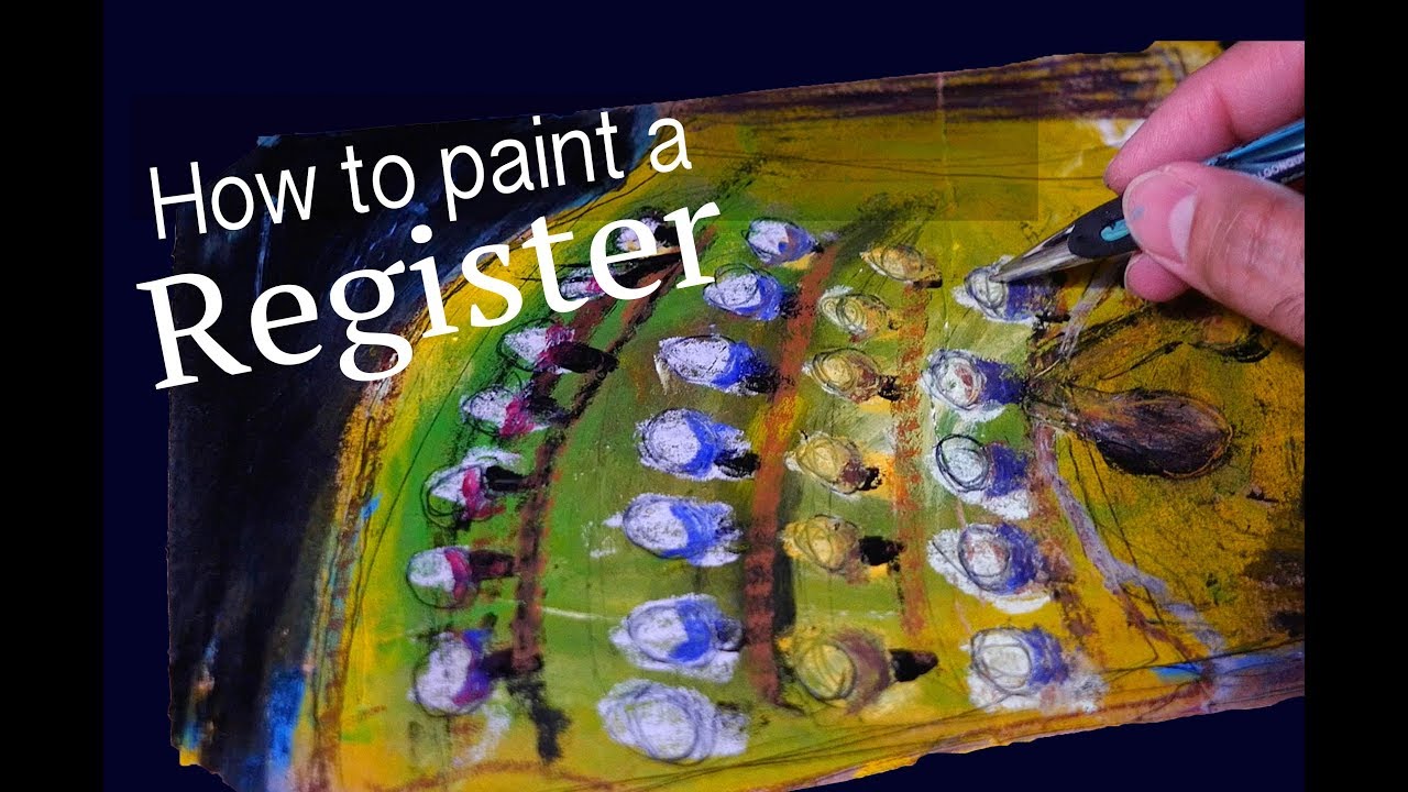 How to draw and paint an Antique Register - YouTube