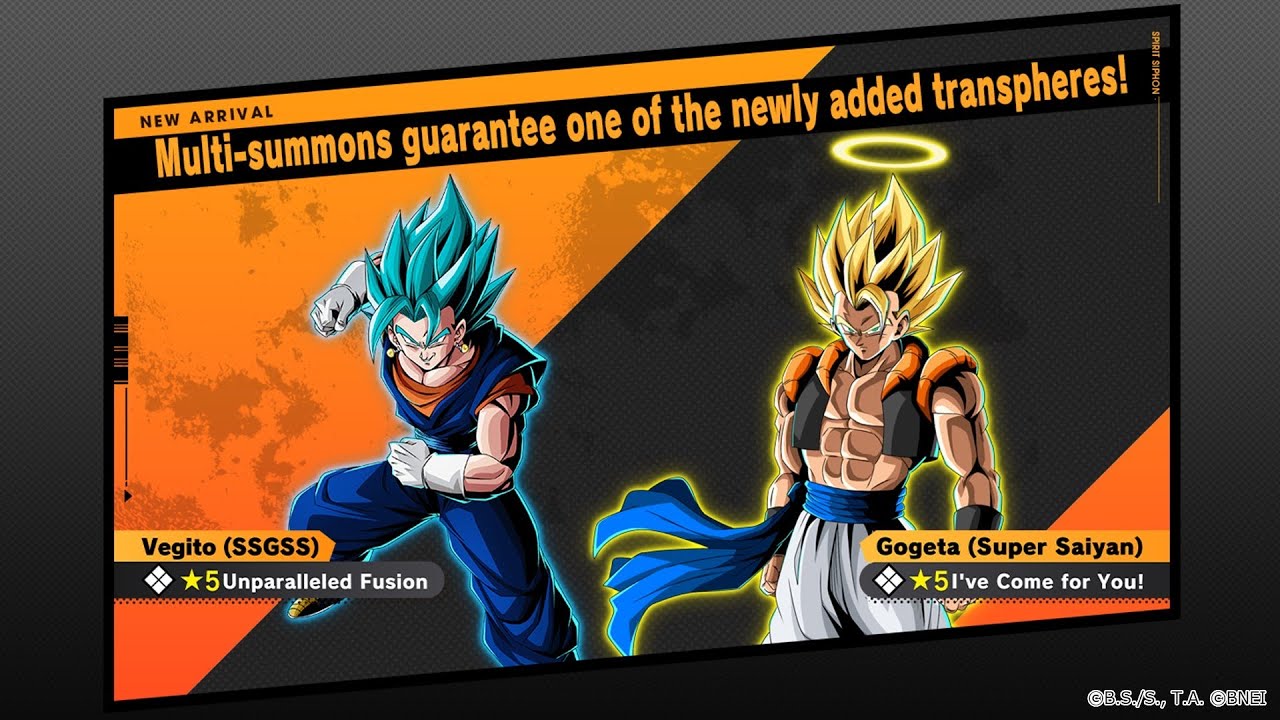 Dragon ball The BREAKERS : "NEW BANNER! (SSB) VEGITO | (SS) GOGETA ...