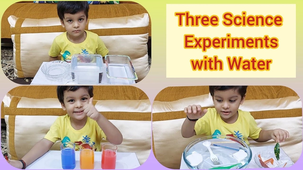 Science Experiments to prove Water is #Shapeless #Colorless #kids - YouTube