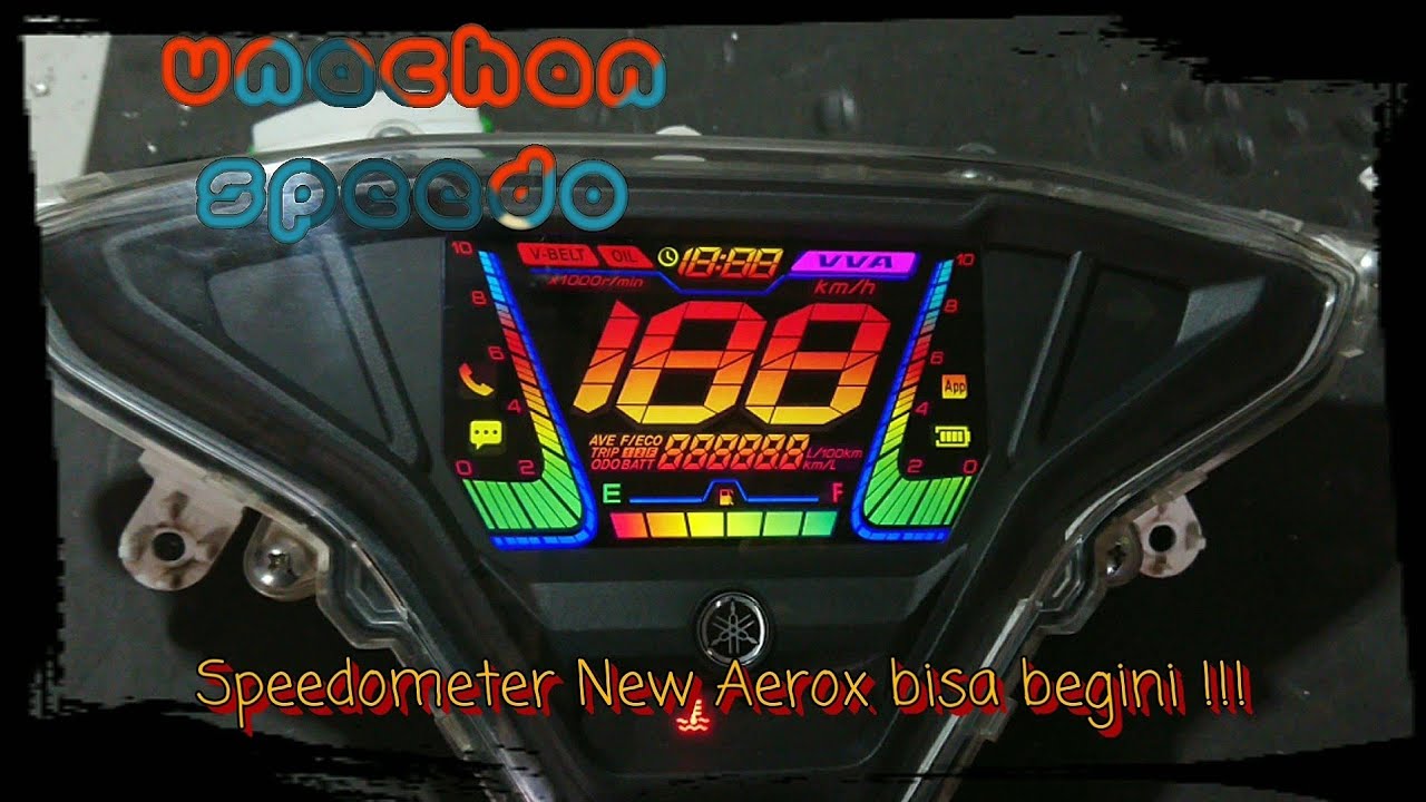 PASANG STIKER SPEEDOMETER AEROX 2020 CONECTED | CUSTOM AEROX | MODIF ...