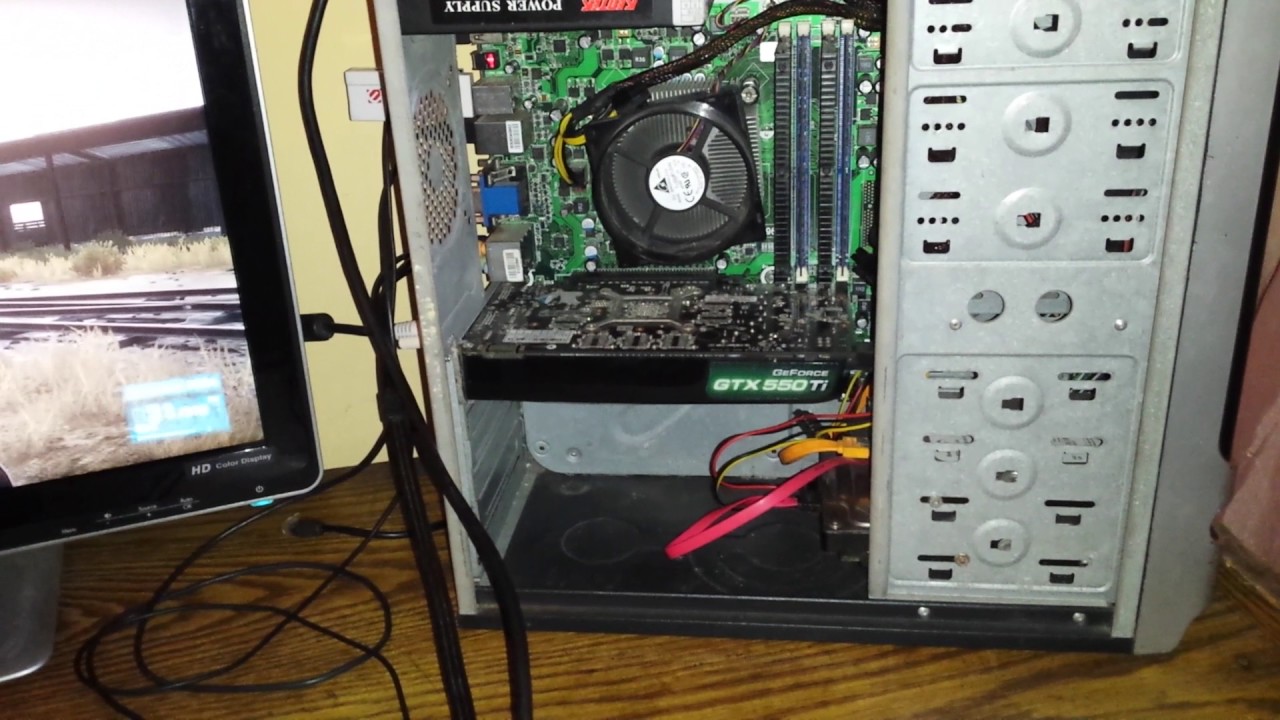 I3 550+8gb+550ti - YouTube